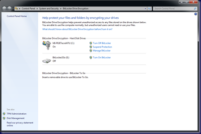 MPECS Inc. Blog: Windows 7 – Enabling BitLocker To Go